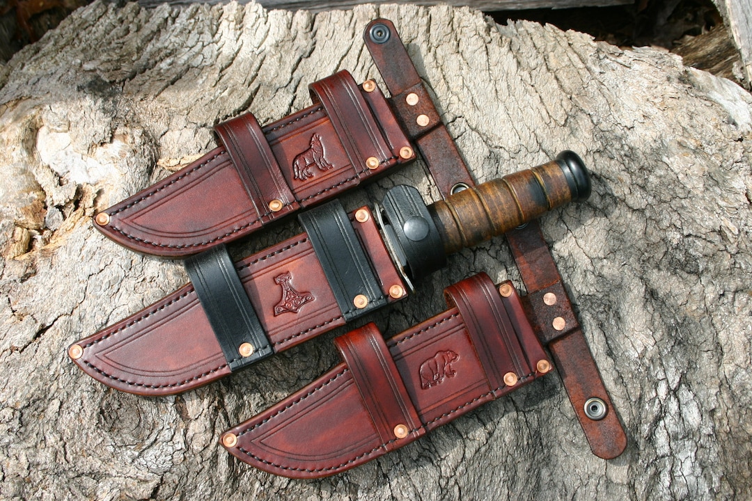 Scout Style Horizontal Ka-bar Sheath - Etsy