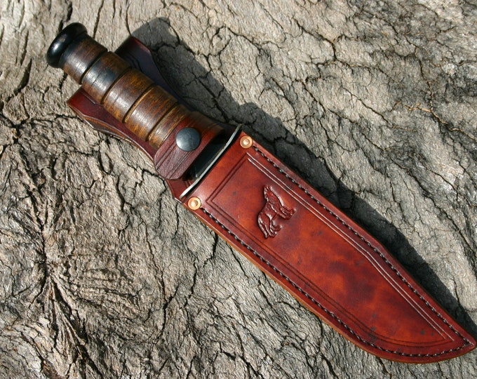 Hand Crafted Ka-bar Sheath - Etsy