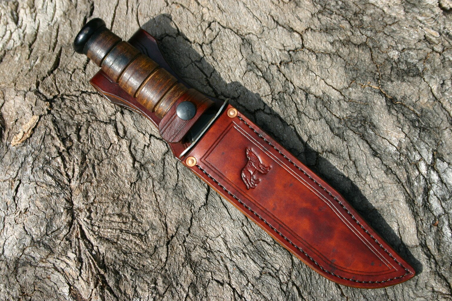 Hand Crafted Ka-bar Sheath - Etsy
