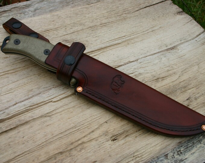 Ontario RAT 7 Hand Made Leather Sheath With Dangler - Etsy