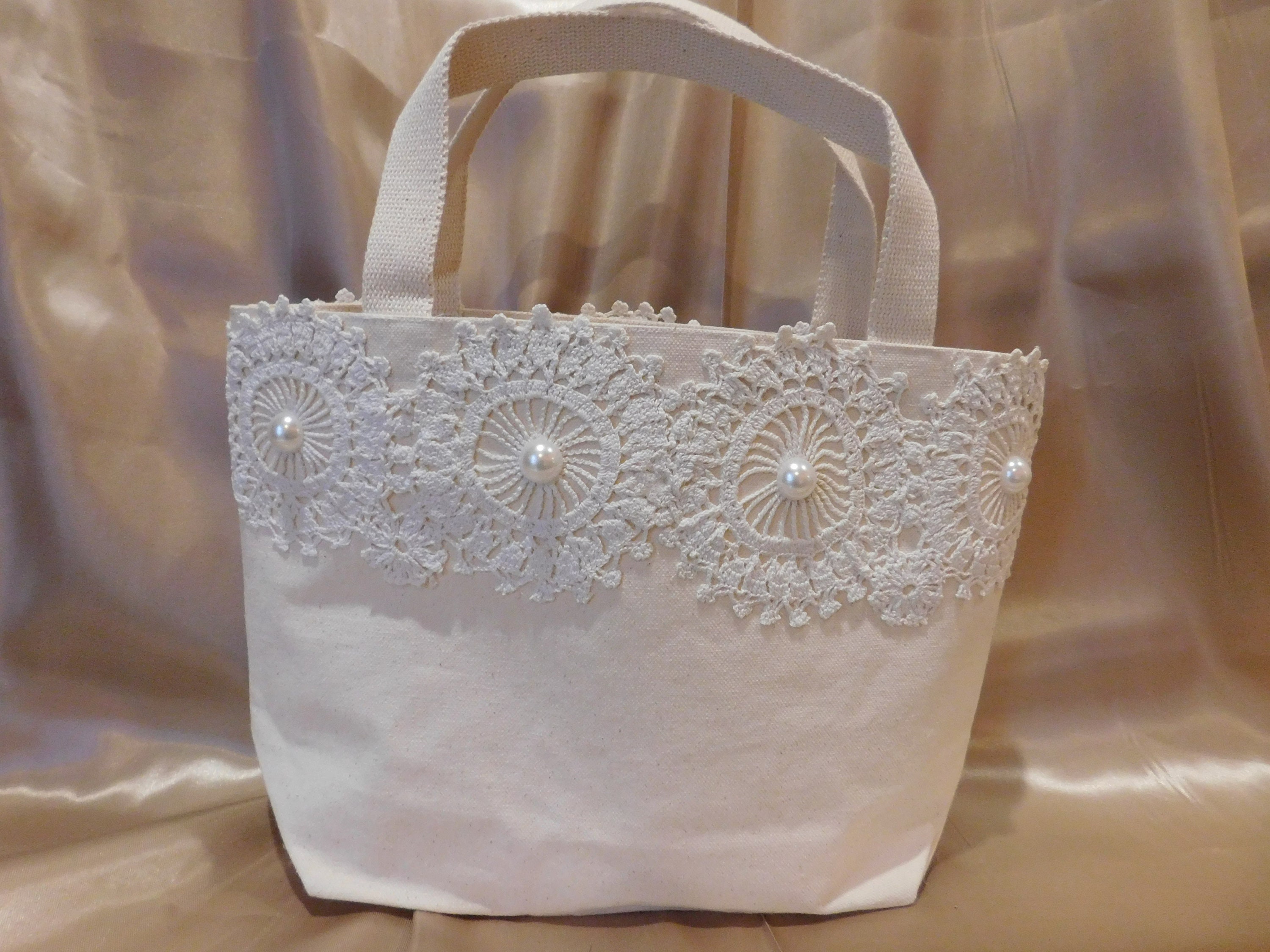 Shabby Chic Vintage Doily Tote Bag Purse - Etsy