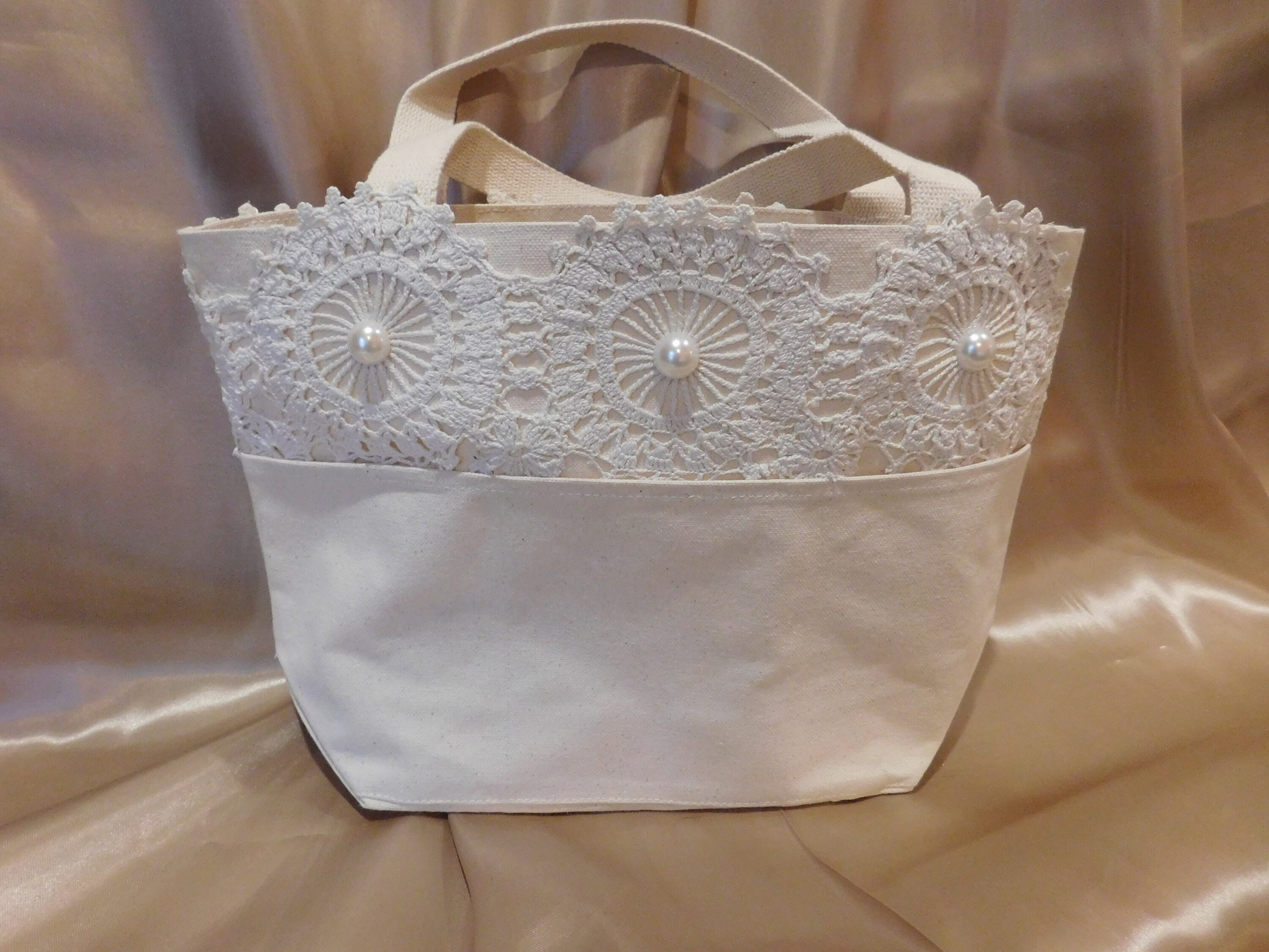 Shabby Chic Vintage Doily Tote Bag Purse - Etsy