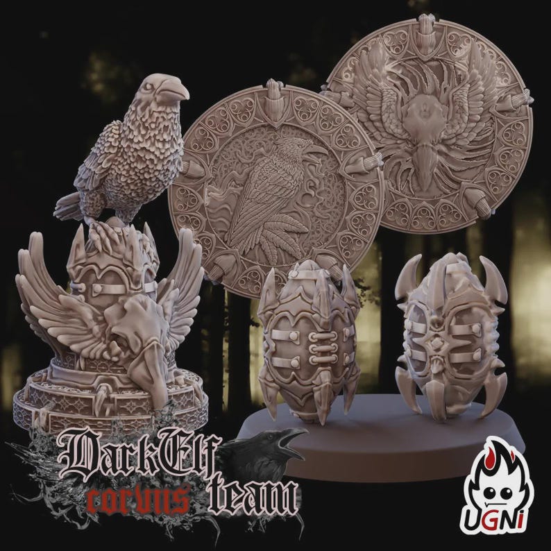 Dark Elf Fantasy Football Team | 16 Players + Tokens | League ...