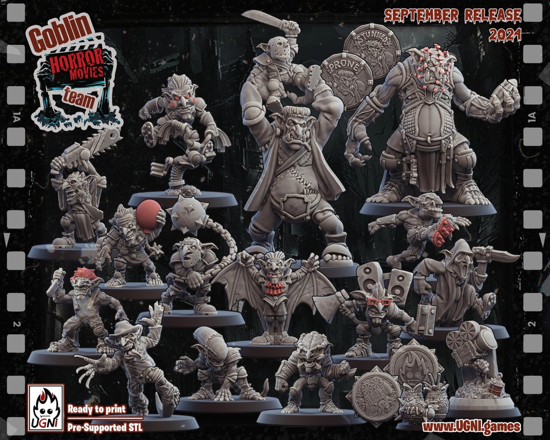 Goblin Horror Icons Fantasy Football Team Miniatures Set - High ...