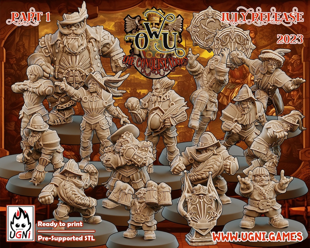 Old World - Human - Fantasy Football Team - UGNI Miniatures - Etsy