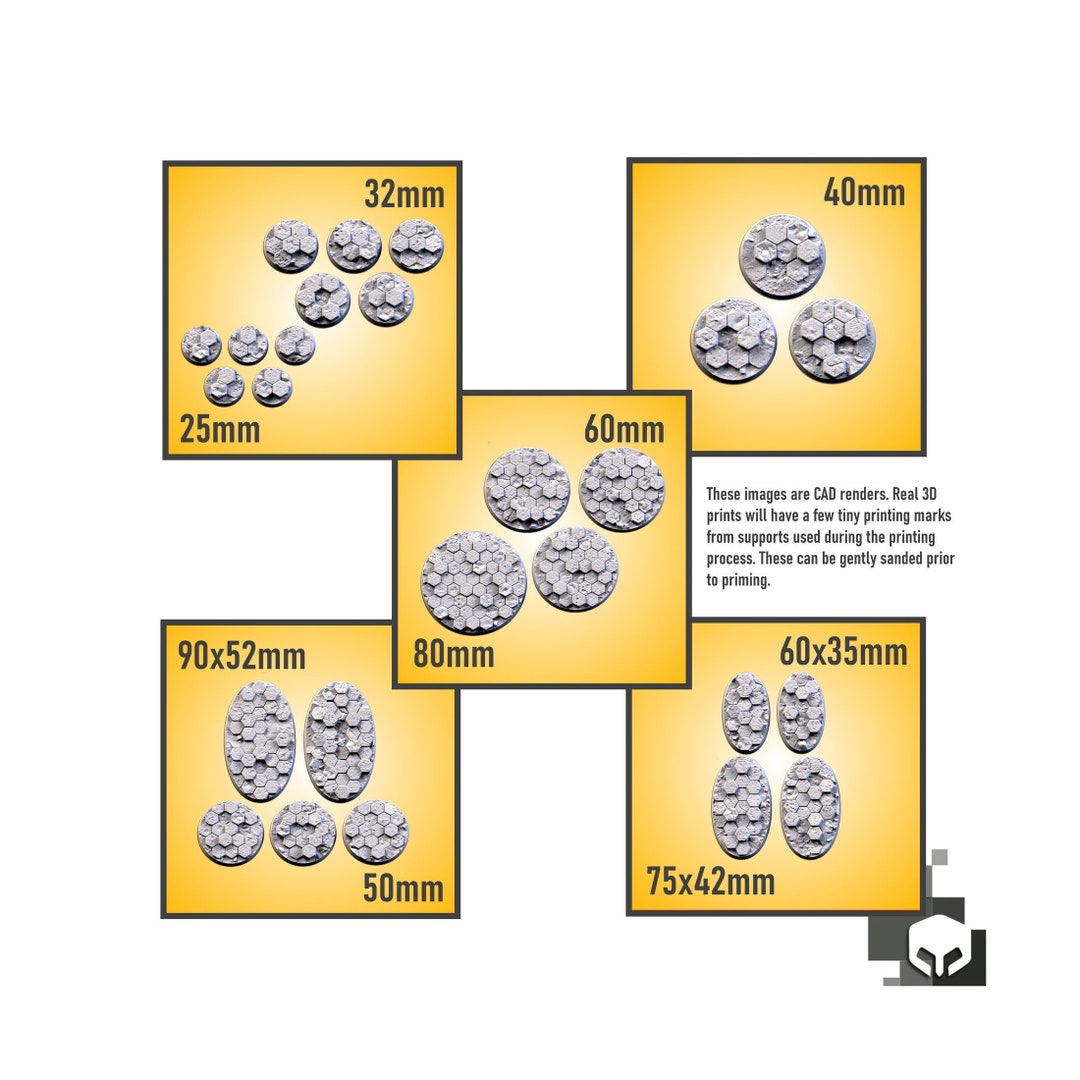 Basalt Hexes High Res RPG Bases Magnet Capable Txarli Factory Phase II ...