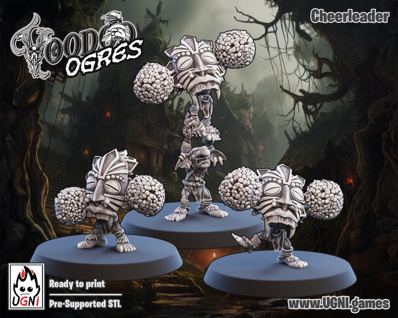 Goblin Cheerleaders - Fantasy Football Team - UGNI Miniatures - Etsy