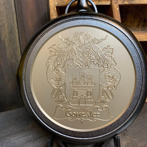 Engraved Cast Iron Skillet - Etsy