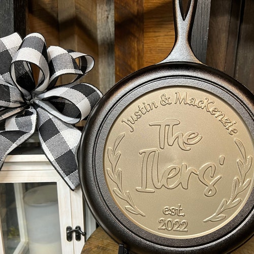 Personalized/custom Cast Iron Skillet - Etsy