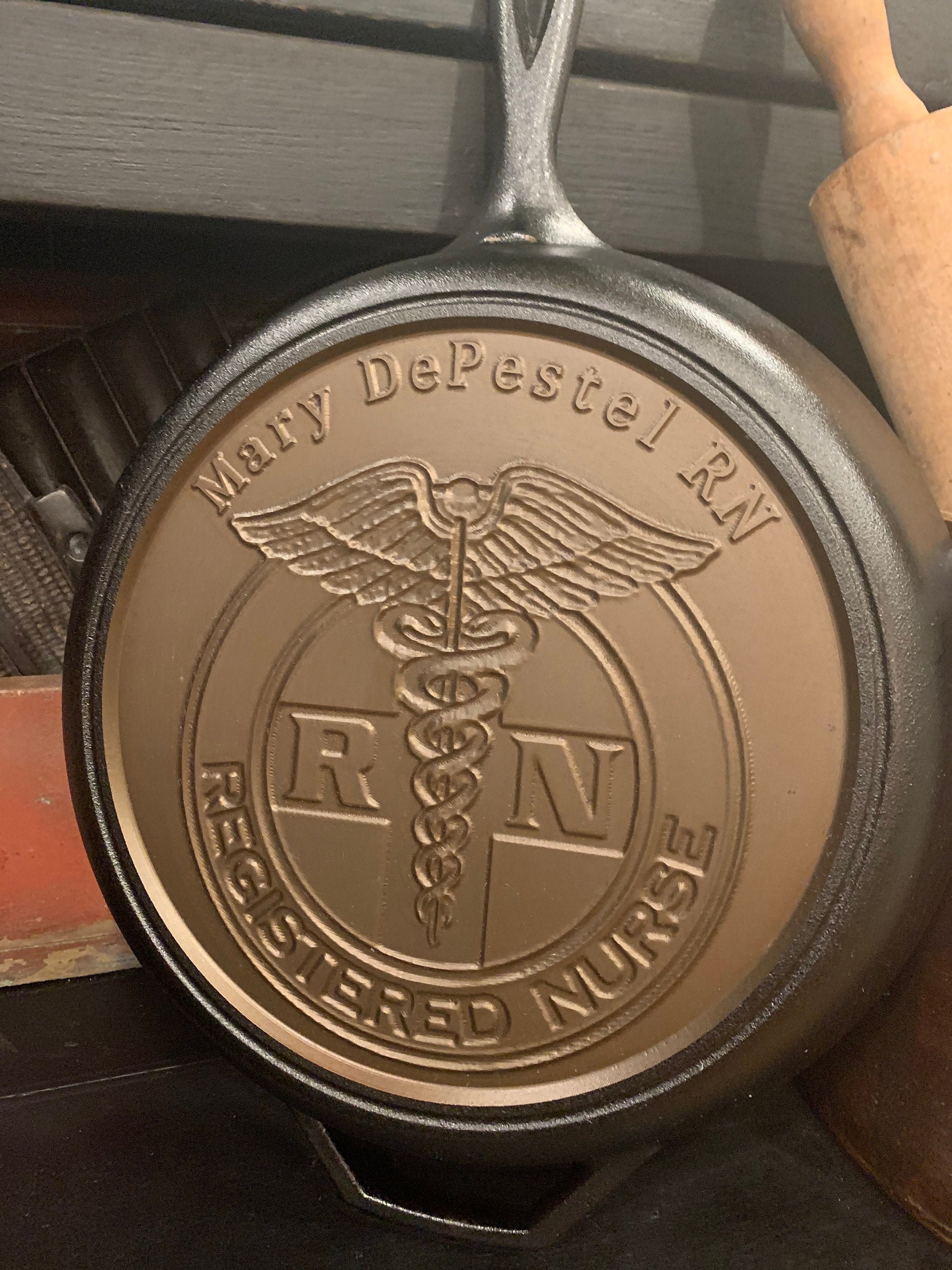 Personalized/Custom cast iron skillet | Etsy