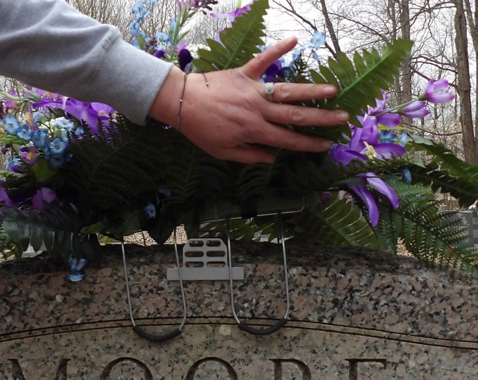 Headstone Flower Arrangement Anchor for Saddles and Wreaths - Etsy