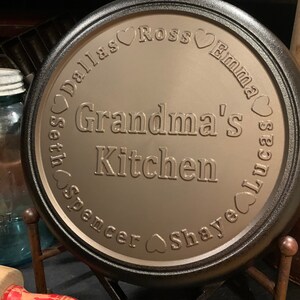 Personalized/custom Cast Iron Skillet - Etsy