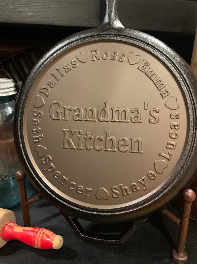 Personalized/custom Cast Iron Skillet - Etsy