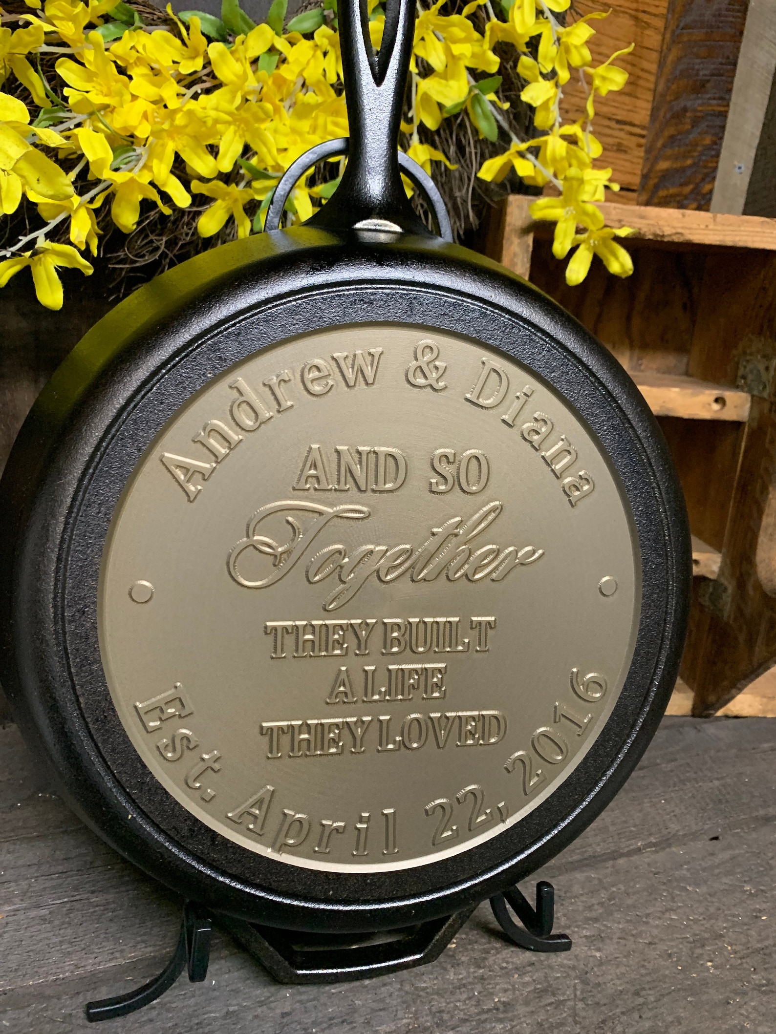Personalized/custom Cast Iron Skillet - Etsy