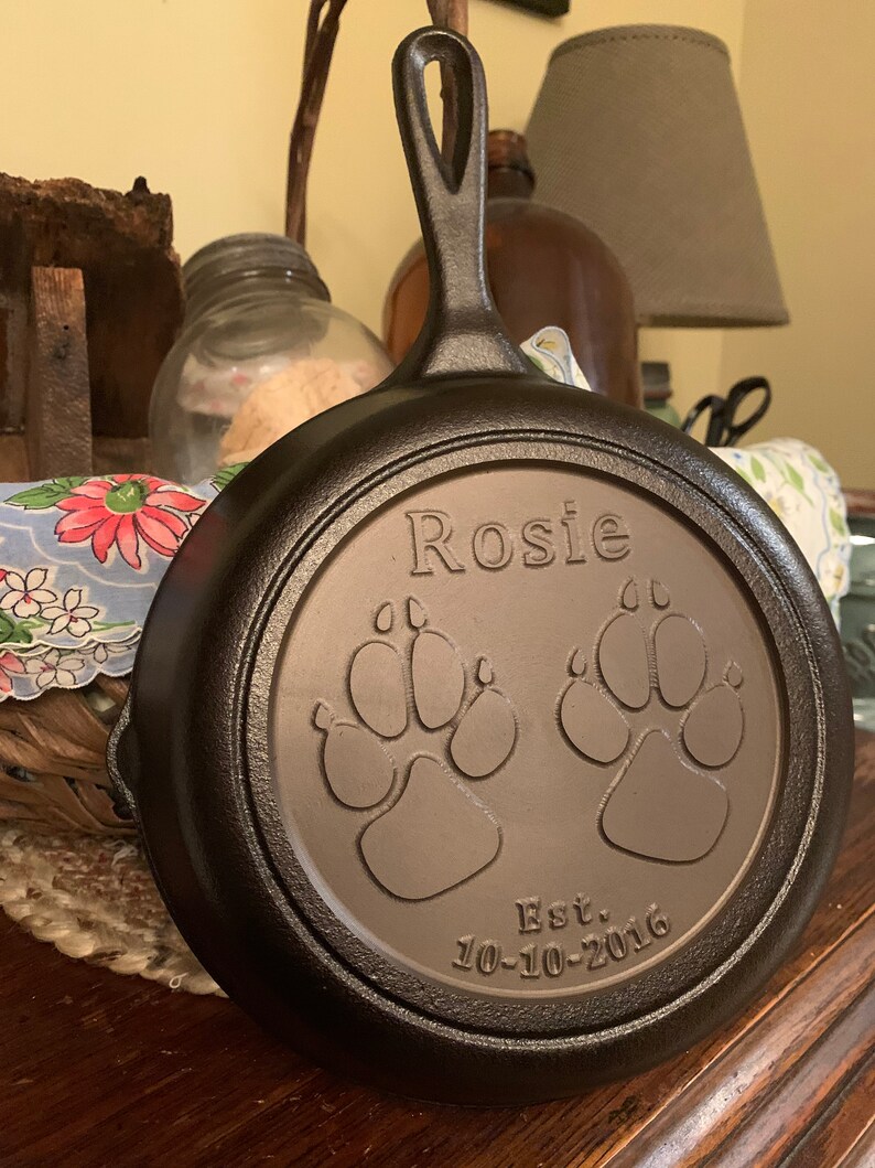 Personalized/Custom cast iron skillet | Etsy