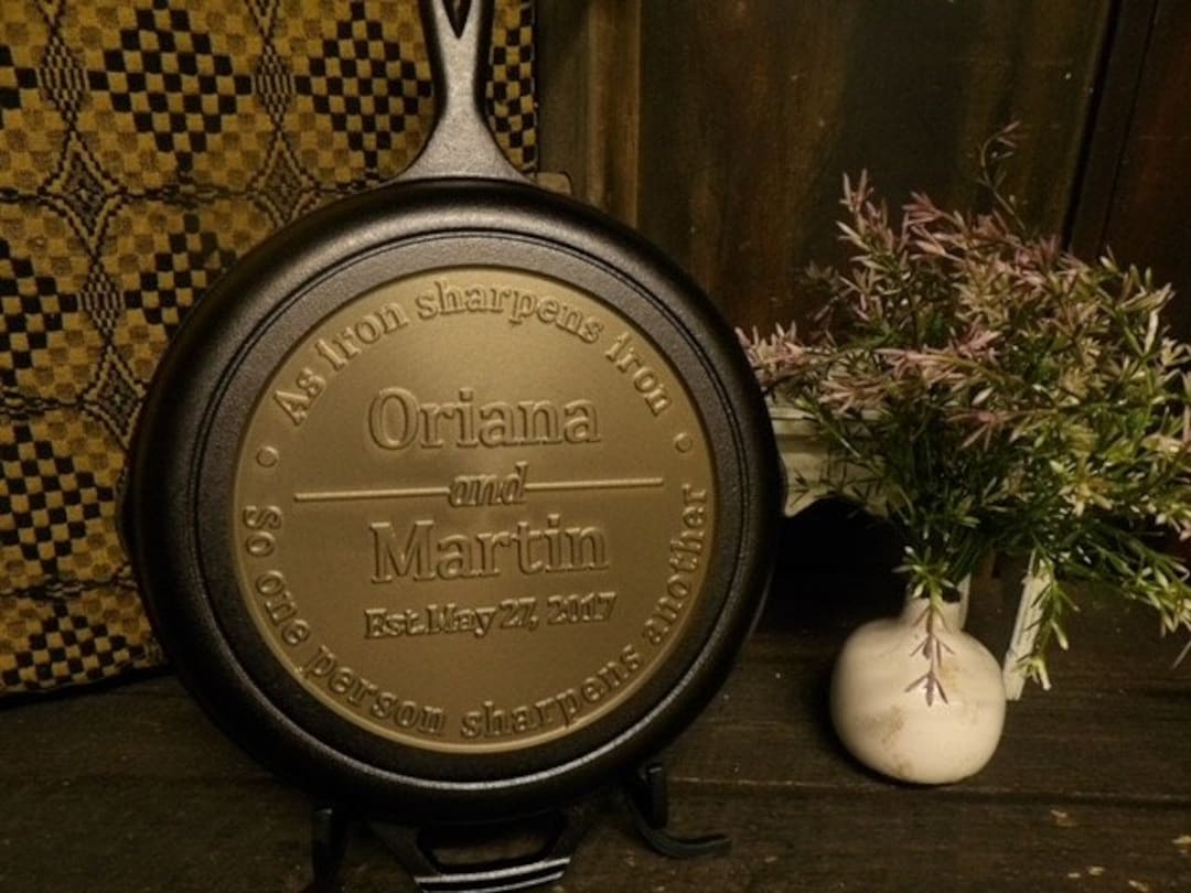 Personalized Cast Iron Skillet- 6th Anniversary - Etsy