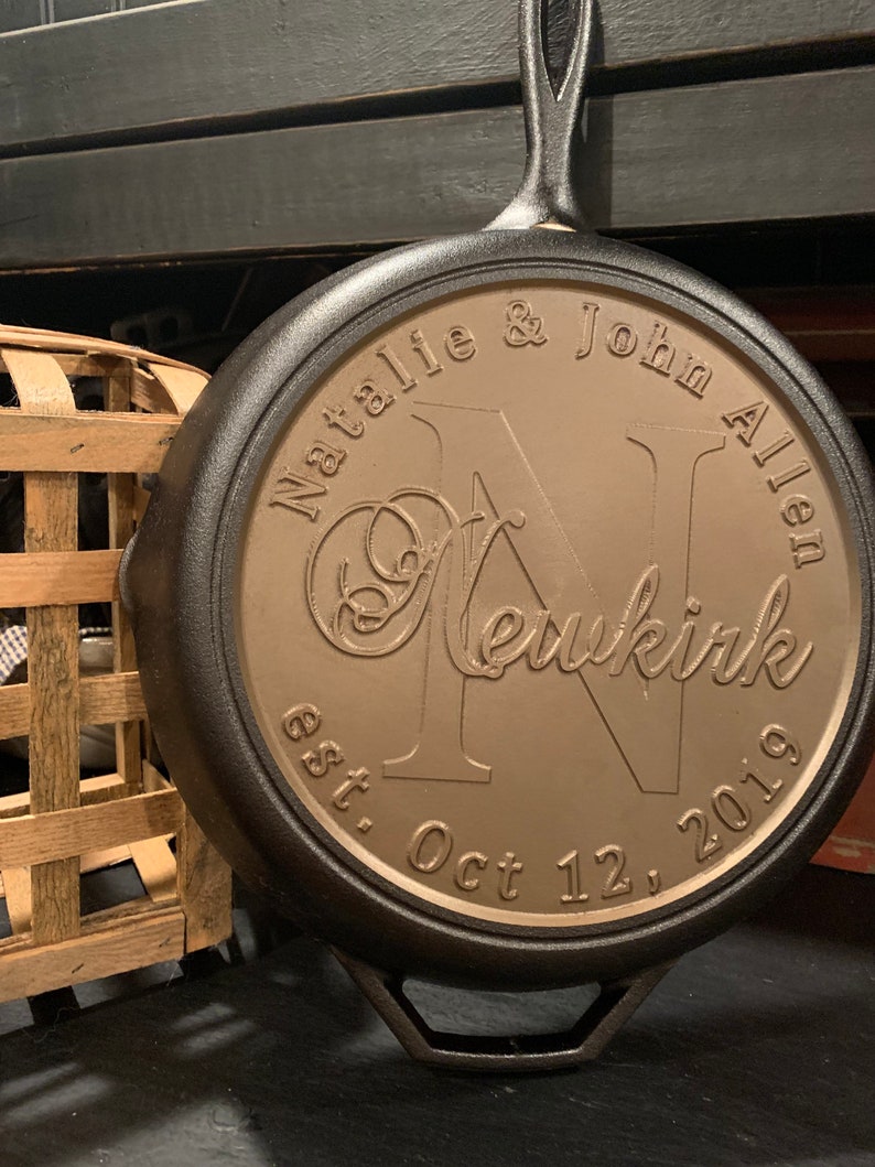 Personalized/custom Cast Iron Skillet - Etsy