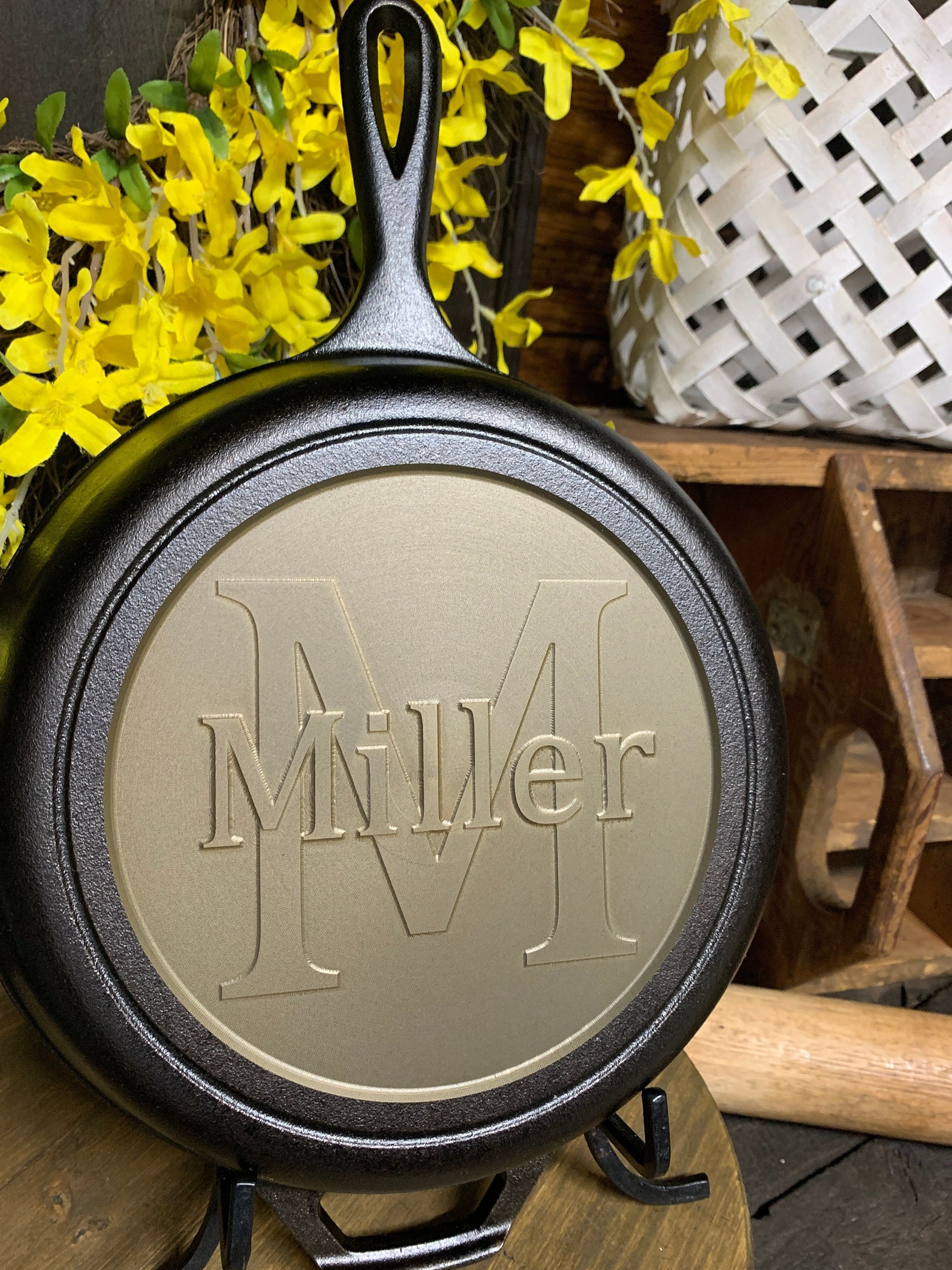 Personalized/custom Cast Iron Skillet - Etsy