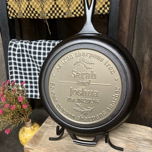 Personalized/custom Cast Iron Skillet - Etsy