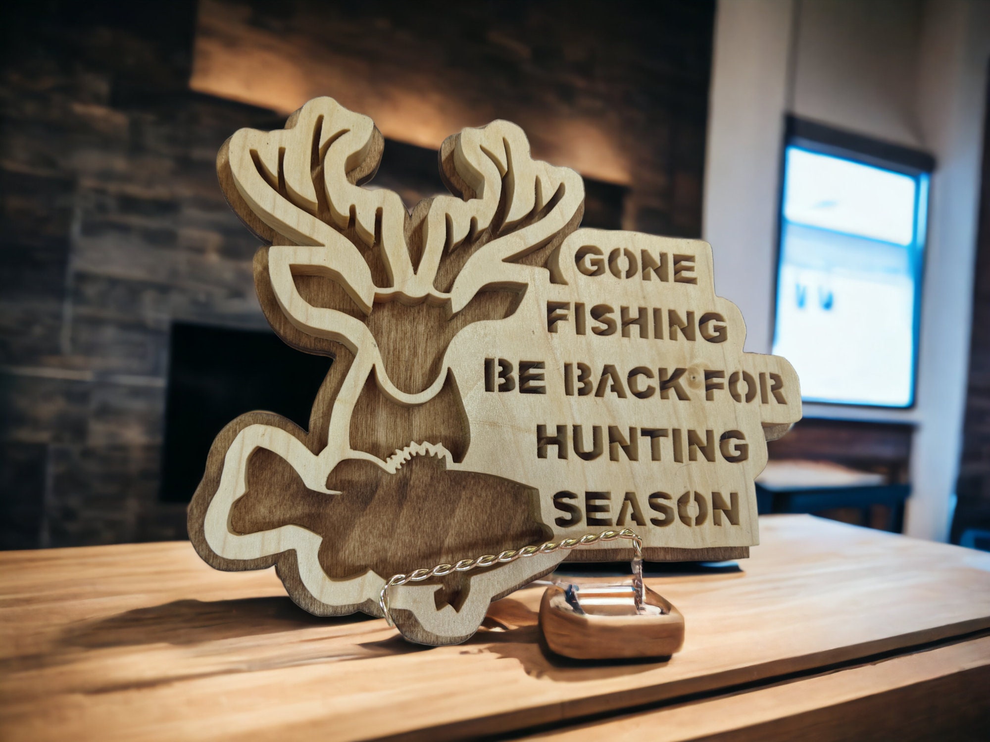 Hunting and Fishing Sign/ Hunting/ Fishing/ Hunt/ Fish/ Deer/ Hunter ...