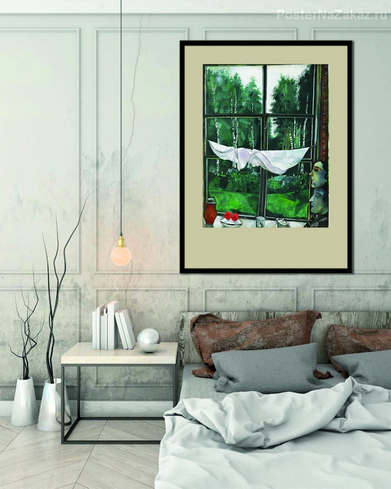 Marc Chagall Window in the Country Wall Art Masterpiece Print High ...