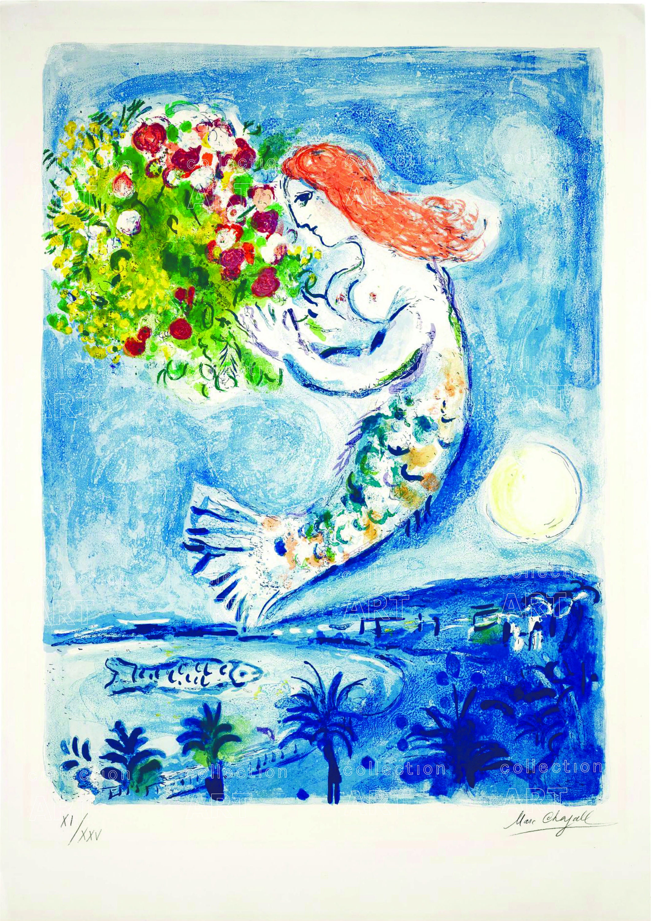 Marc Chagall La Baie Des Anges Wall Art Masterpiece Print High - Etsy
