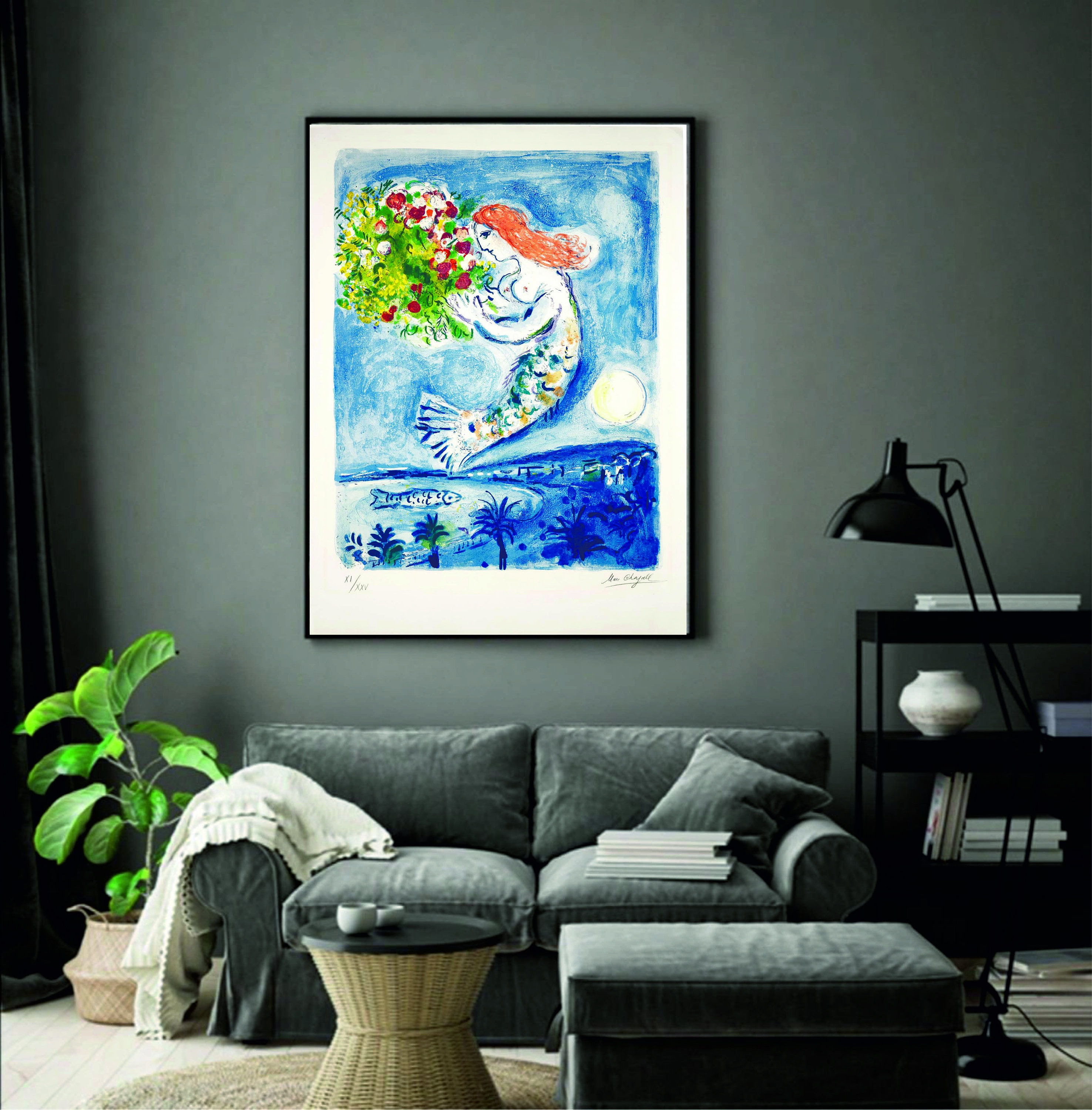 Marc Chagall La Baie Des Anges Wall Art Masterpiece Print High - Etsy