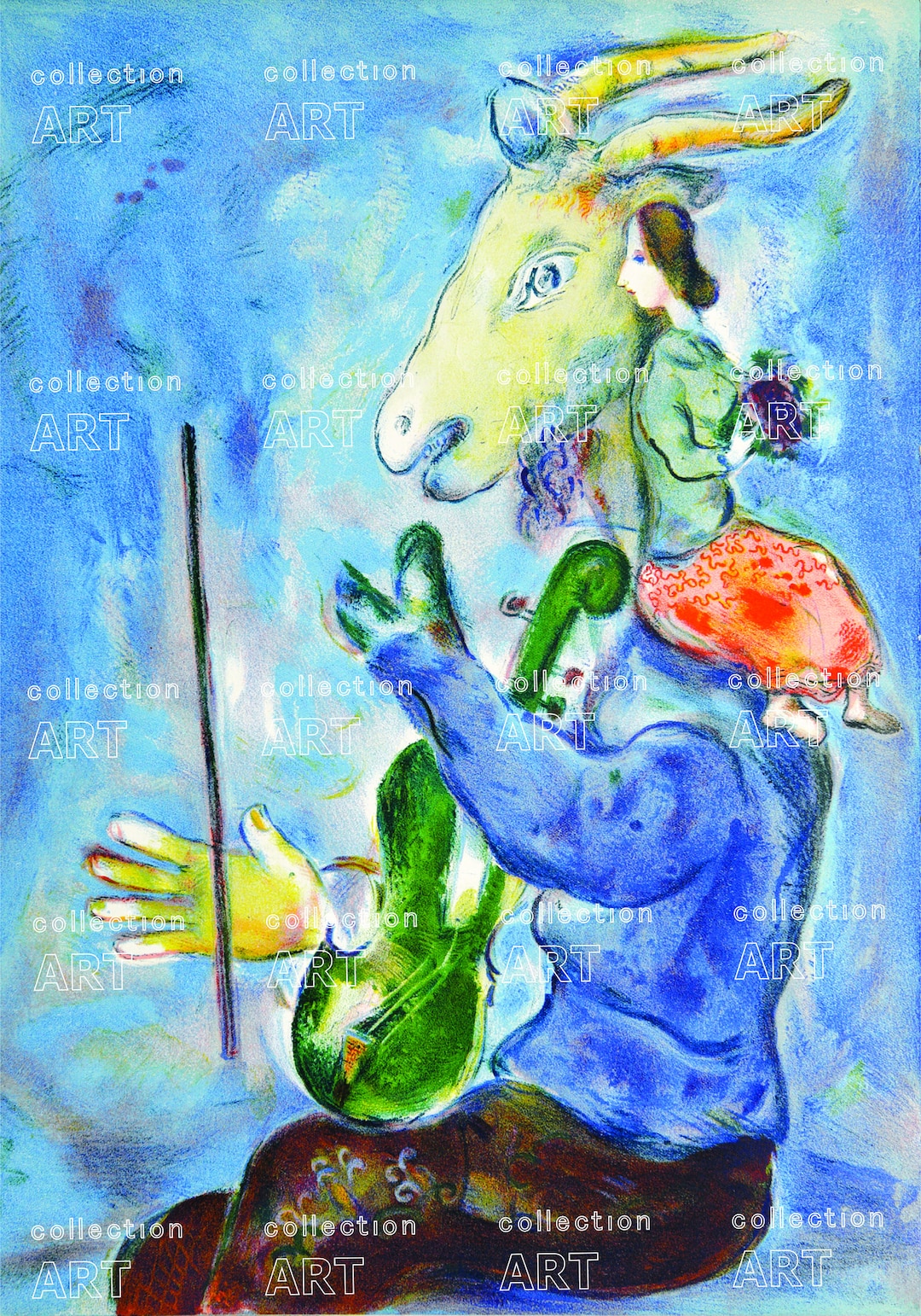 Marc Chagall Spring Wall Art Masterpiece Print High Resolution Fine Art ...