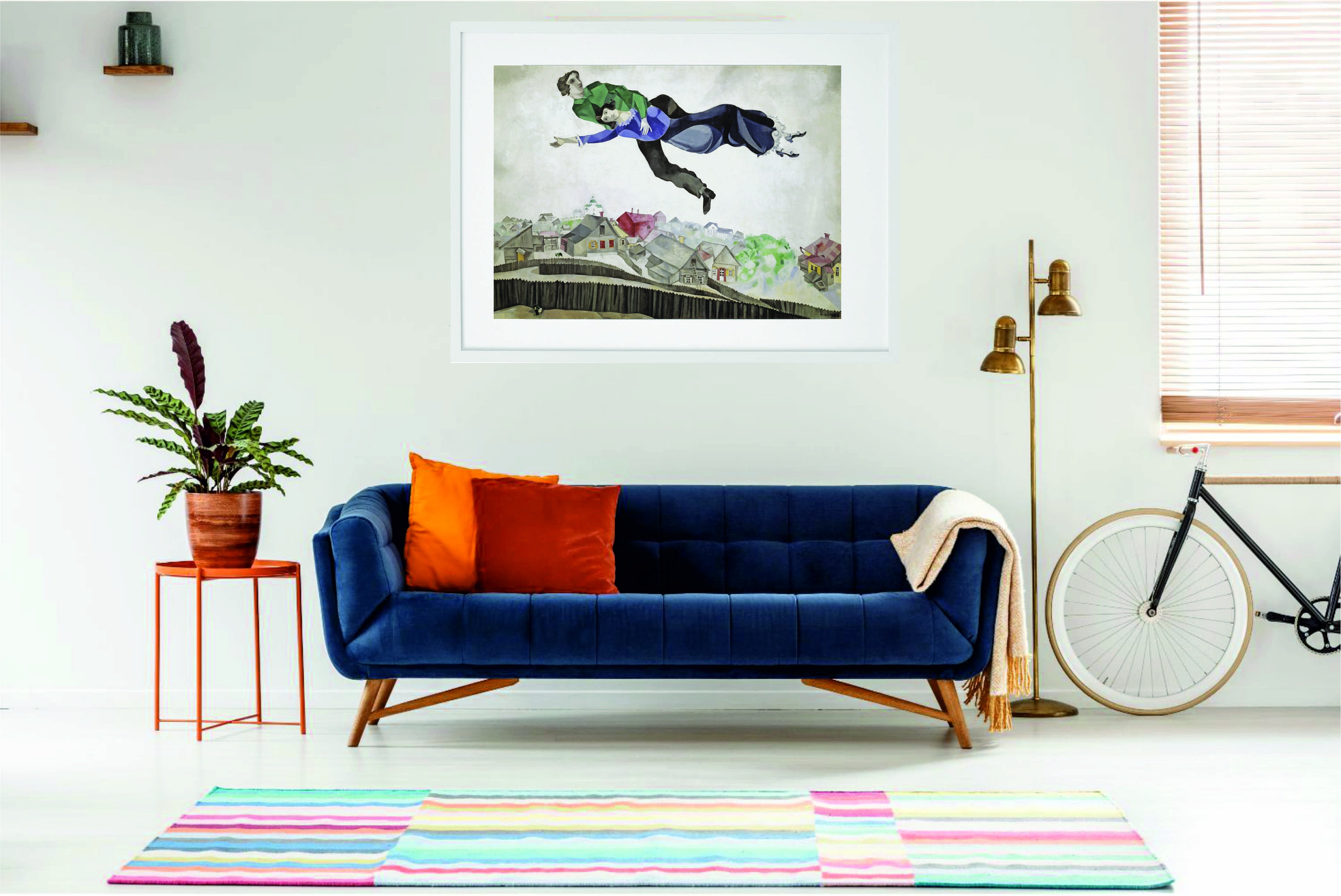 Marc Chagall Over the Town Wall Art Masterpiece Print High Resolution ...