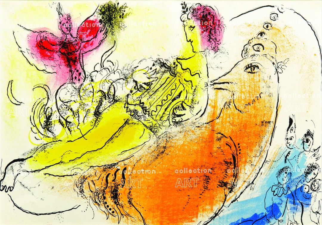 Marc Chagall the Accordionist Wall Art Masterpiece Print High ...