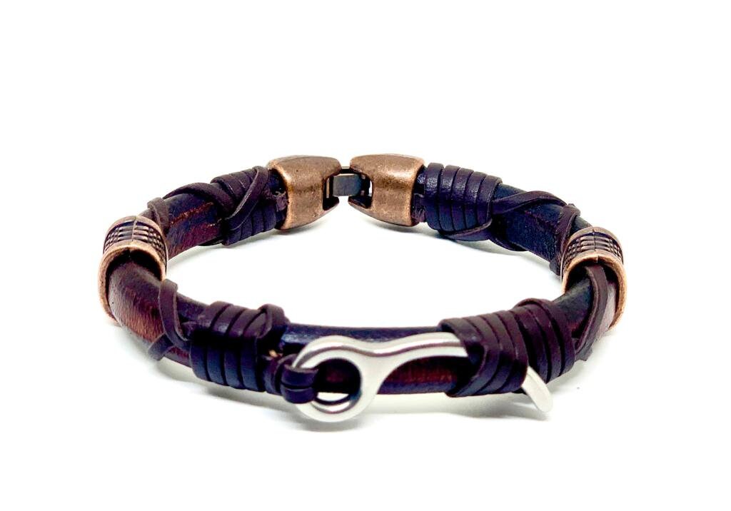BROWN LEATHER SKYDIVING Bracelet - Etsy