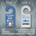 Custom Door Handle Hanger Custom Door Knob Hanger Do Not Disturb Sign ...
