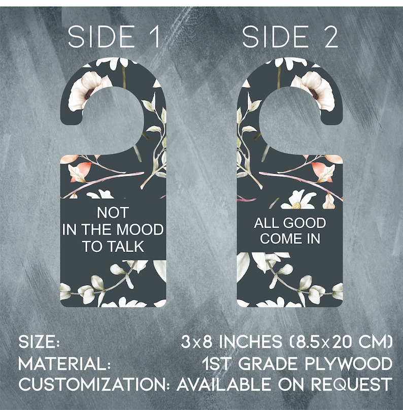 Custom Door Handle Hanger - Custom Door Knob Hanger - Do Not Disturb ...