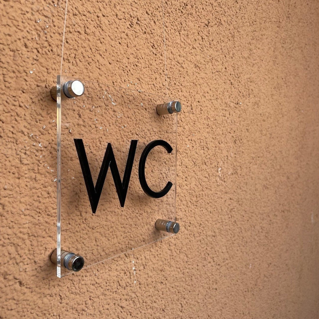 Restroom Sign Toilet Sign WC Sign Men's Room Sign - Etsy