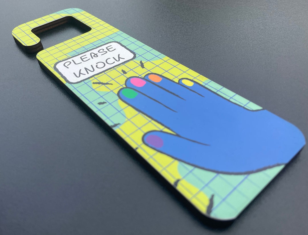 Wood Custom Do Not Disturb Knob Hanger, Handmade Rectangle Square Door ...