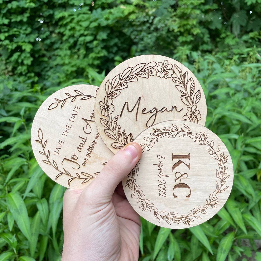 Custom Wedding Coasters - Personalized Coasters - Wooden Coasters ...