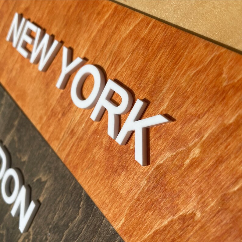 Sign for World Clock Hotel Reception Clock Sign City Time Zone Clock ...