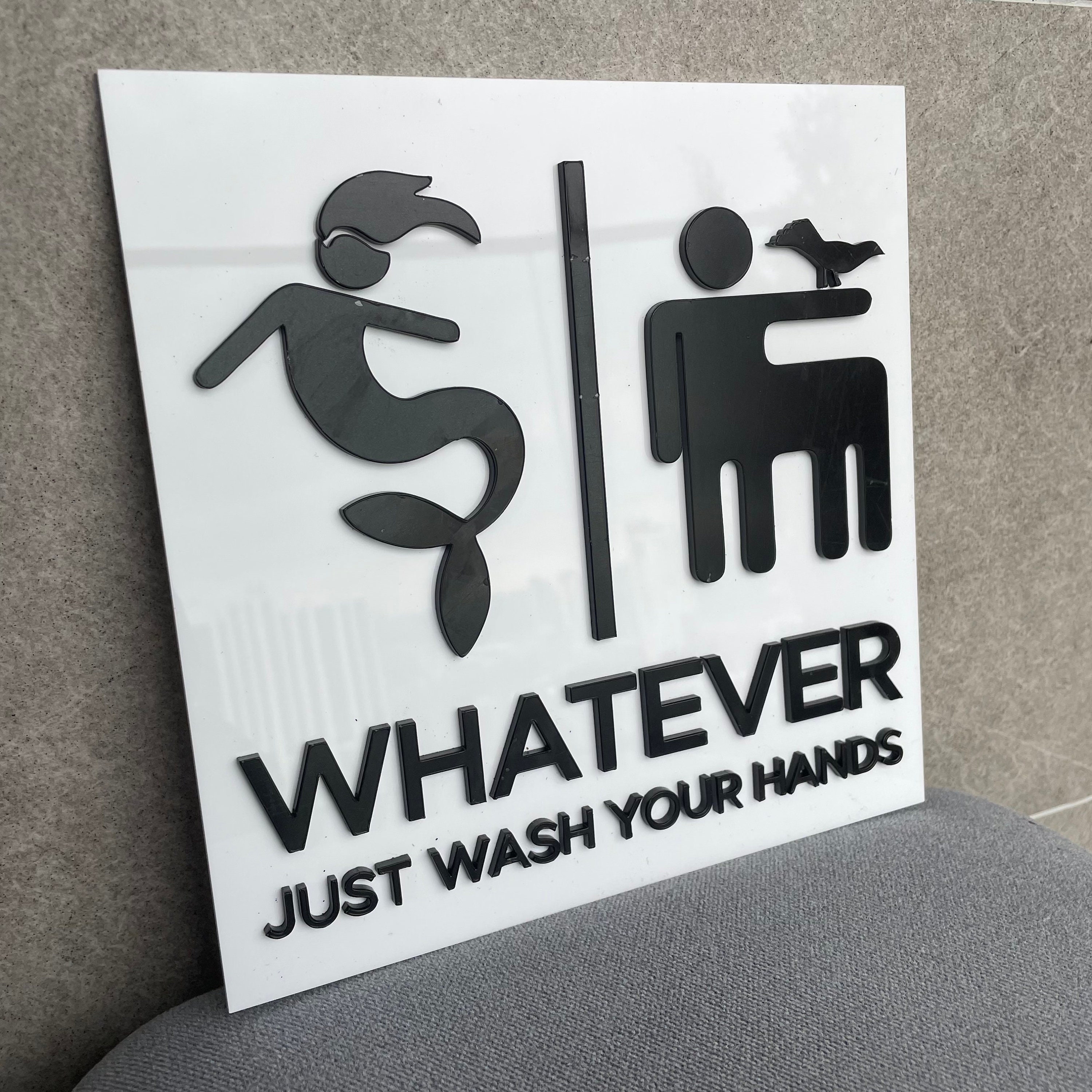 Restroom Sign Toilet Sign WC Sign Men's Room Sign - Etsy Polska