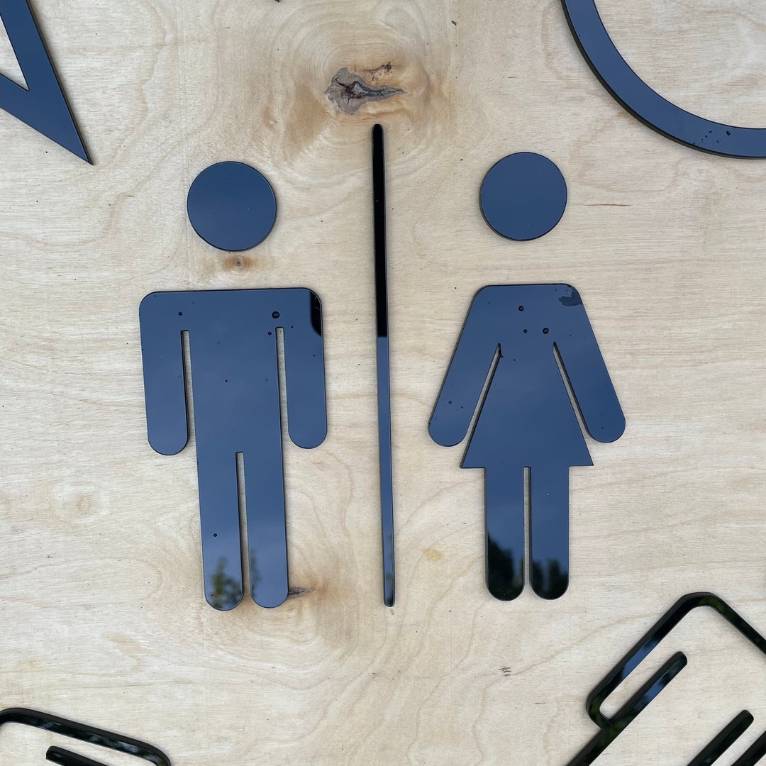 Restroom Sign Toilet Sign WC Sign Men's Room Sign - Etsy Canada