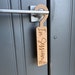 Custom Door Handle Hanger Custom Door Knob Hanger Do Not Disturb Sign ...