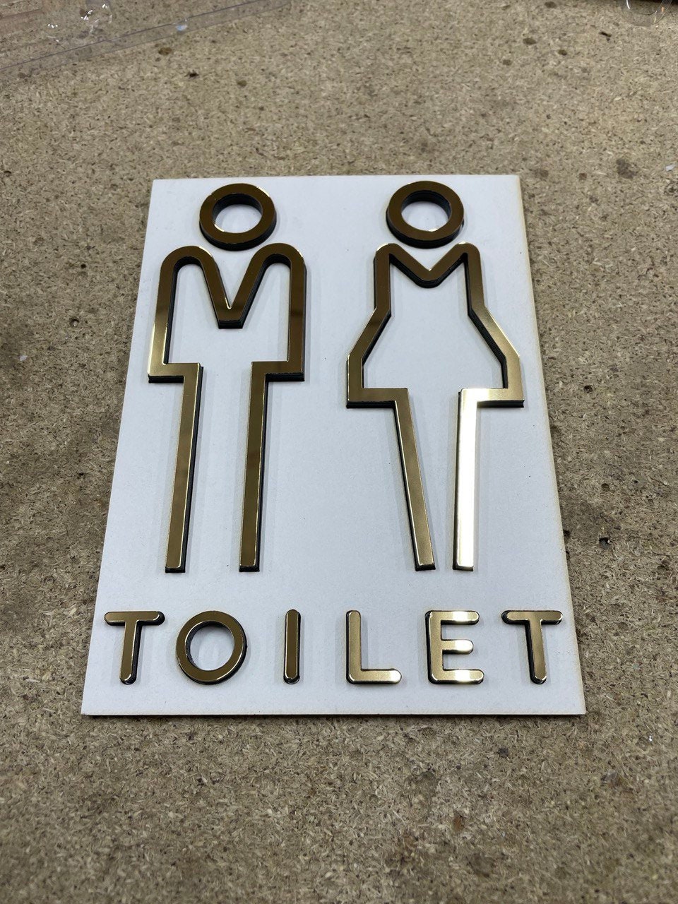 Gold Toilet Sign Restroom Sign WC Sign - Etsy Canada