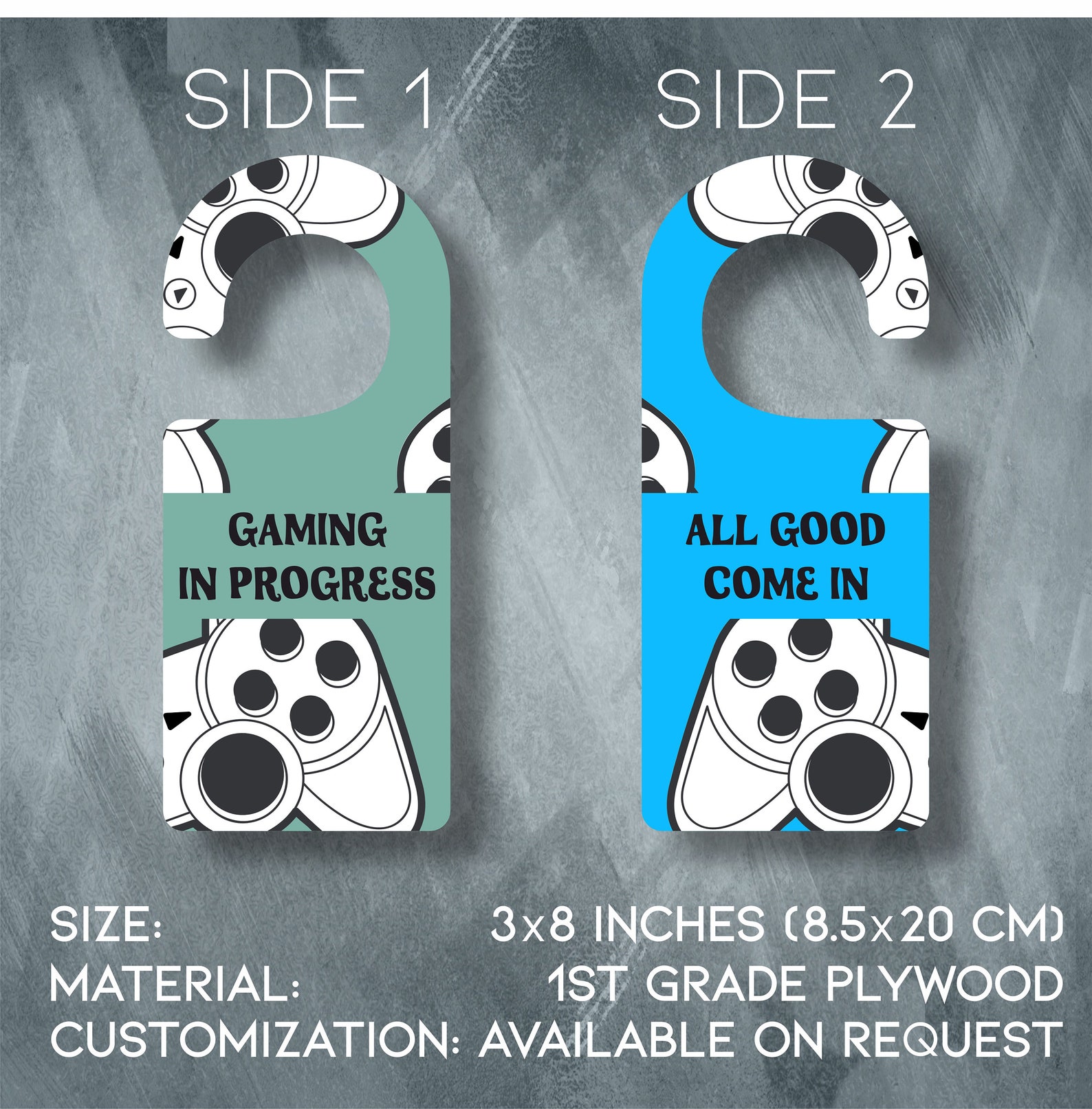 Custom Door Handle Hanger Custom Door Knob Hanger Do Not Disturb Sign ...