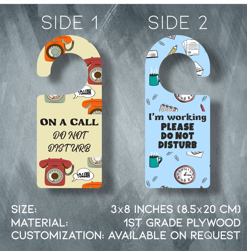 Custom Door Handle Hanger Custom Door Knob Hanger Do Not - Etsy