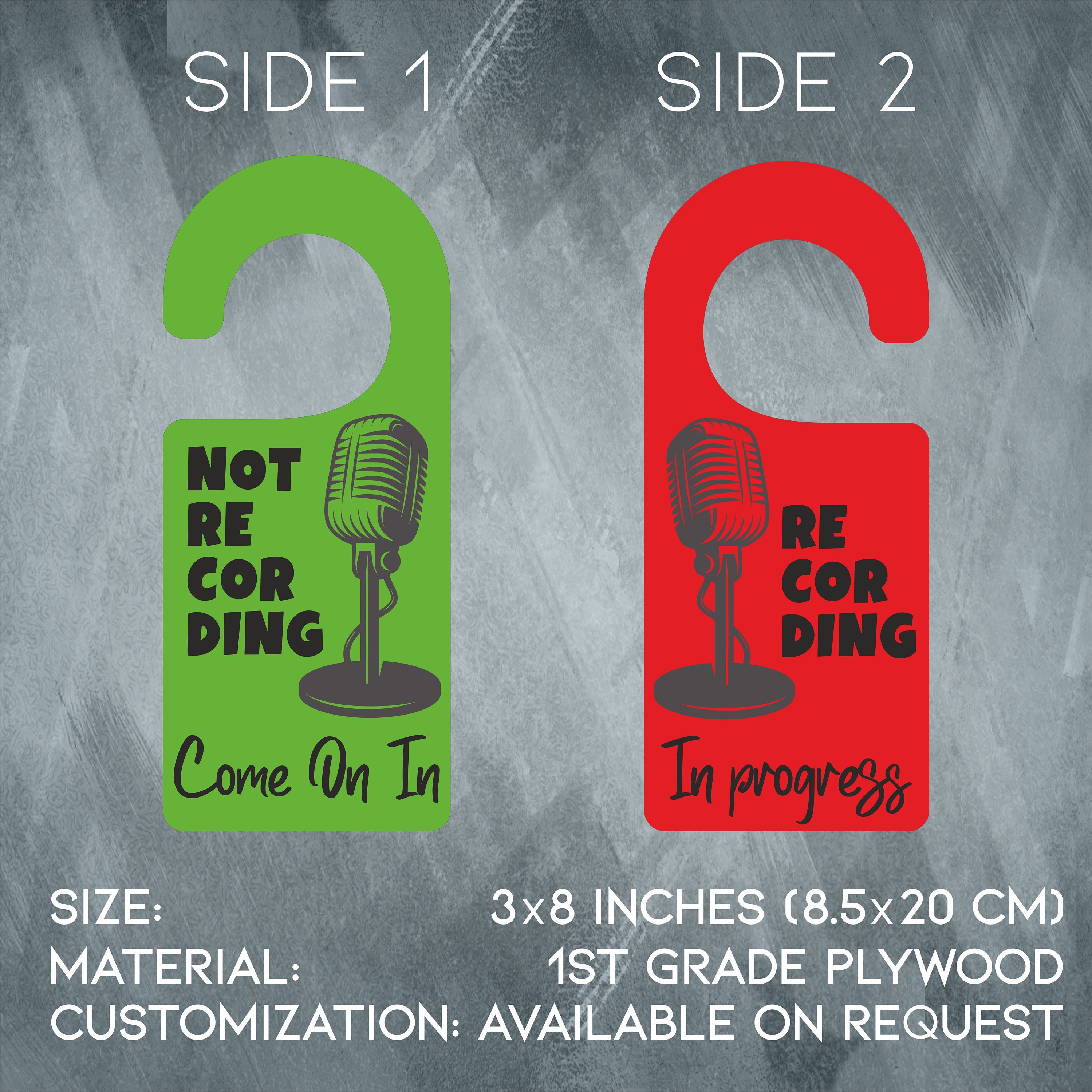 Custom Door Handle Hanger - Custom Door Knob Hanger - Do Not Disturb ...