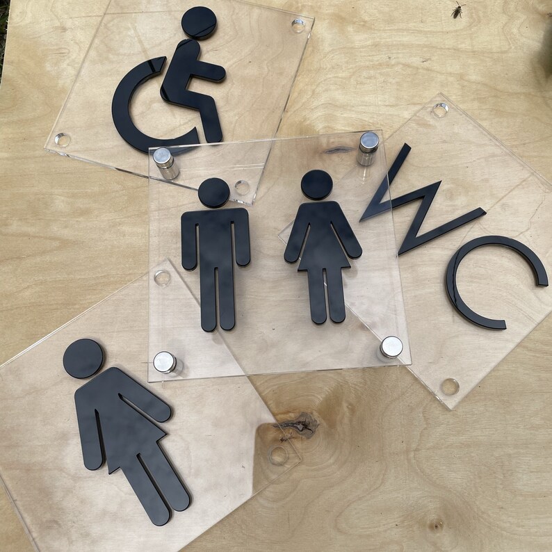 Restroom Sign Toilet Sign WC Sign Men's Room Sign - Etsy UK