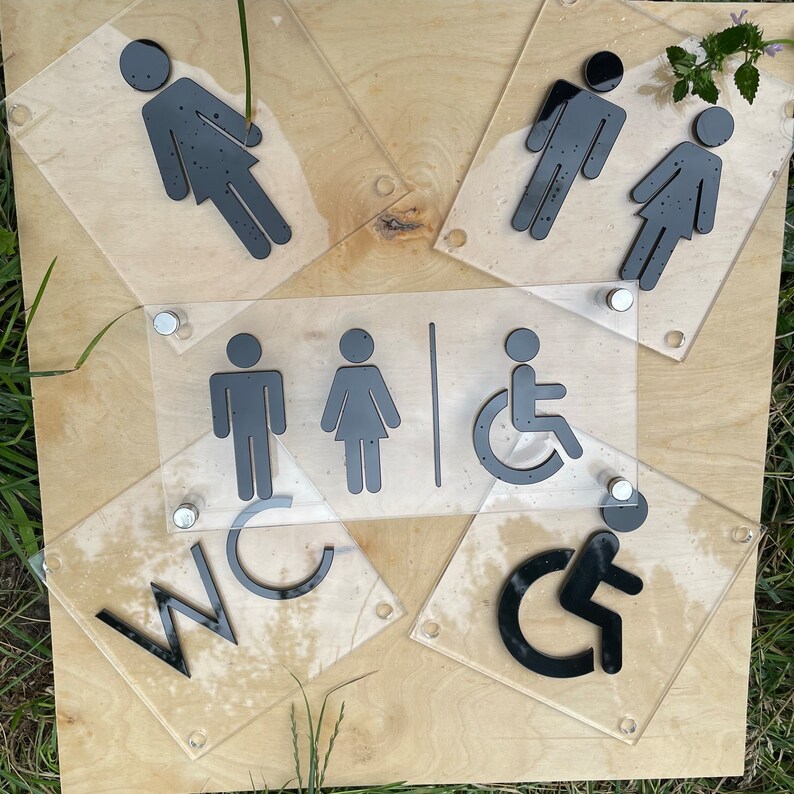 Restroom Sign Toilet Sign WC Sign Men's Room Sign - Etsy UK