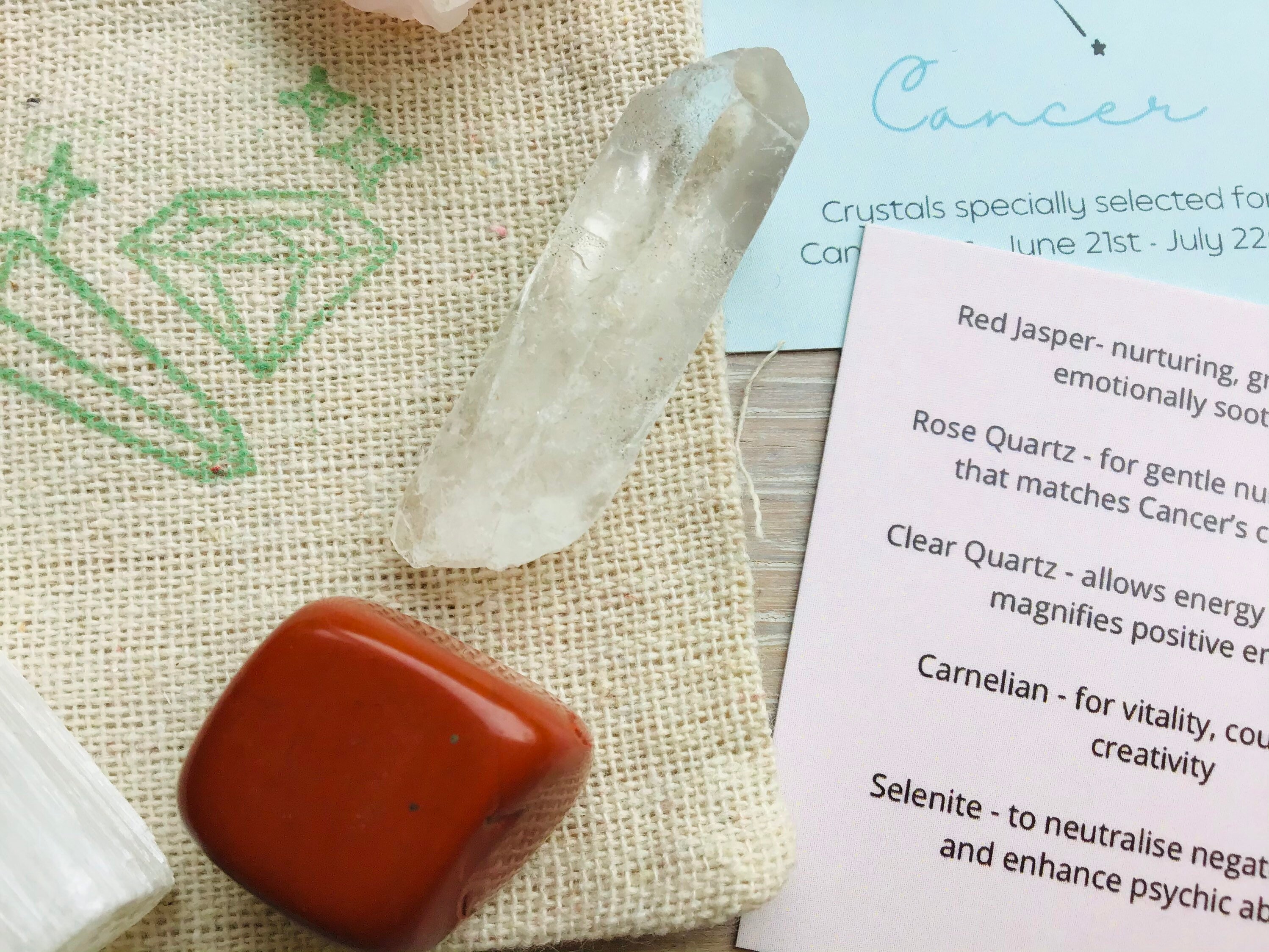 Crystal Set for Cancer Zodiac Healing Crystals Kit CANCER | Etsy