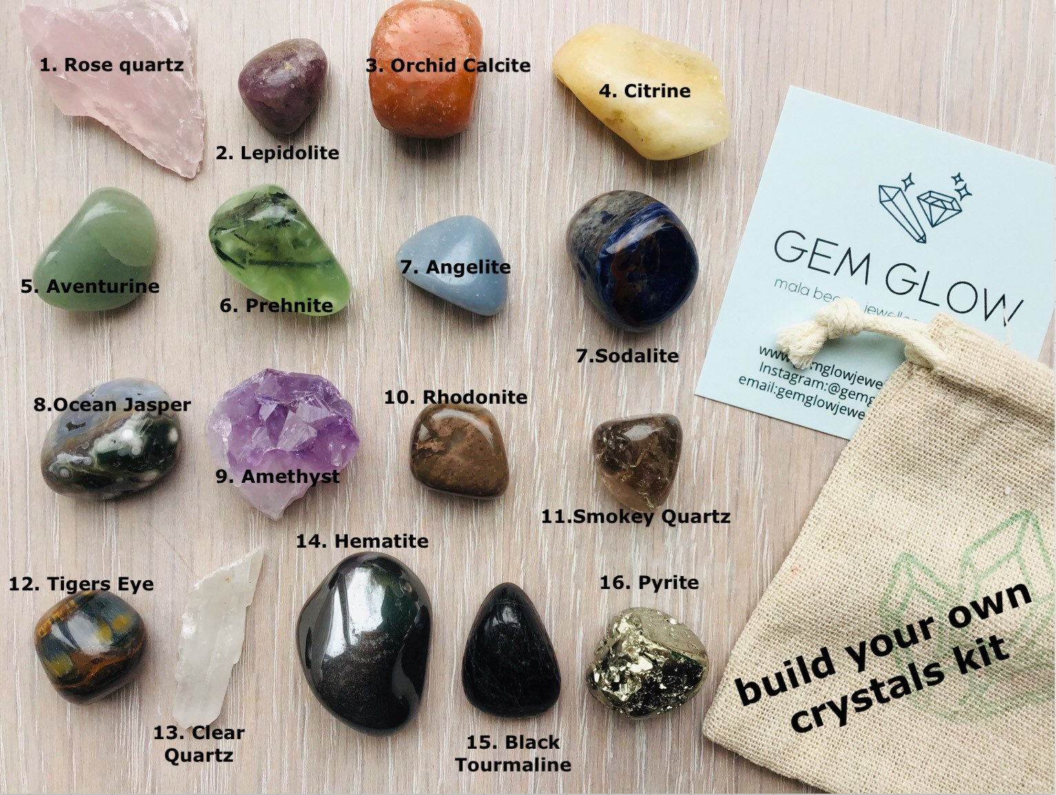 Crystals | Healing Crystals Kit | STARTER KIT | Crystals Gift Set ...