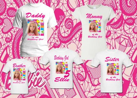 barbie-birthday-girl-matching-birthday-family-t-shirts-custom-etsy