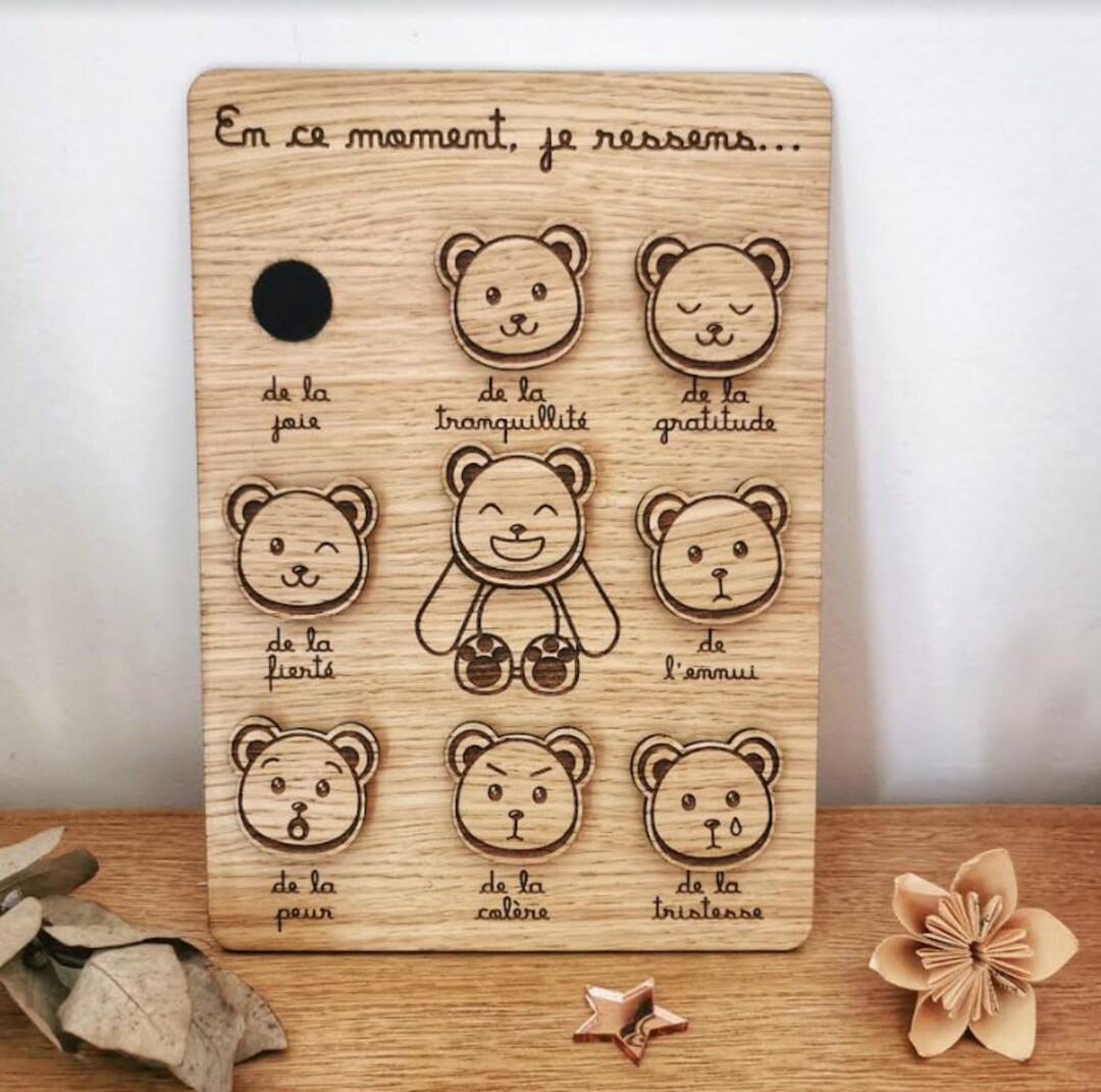 Children's Emotions Panel Teddy Bear Scratch - Etsy